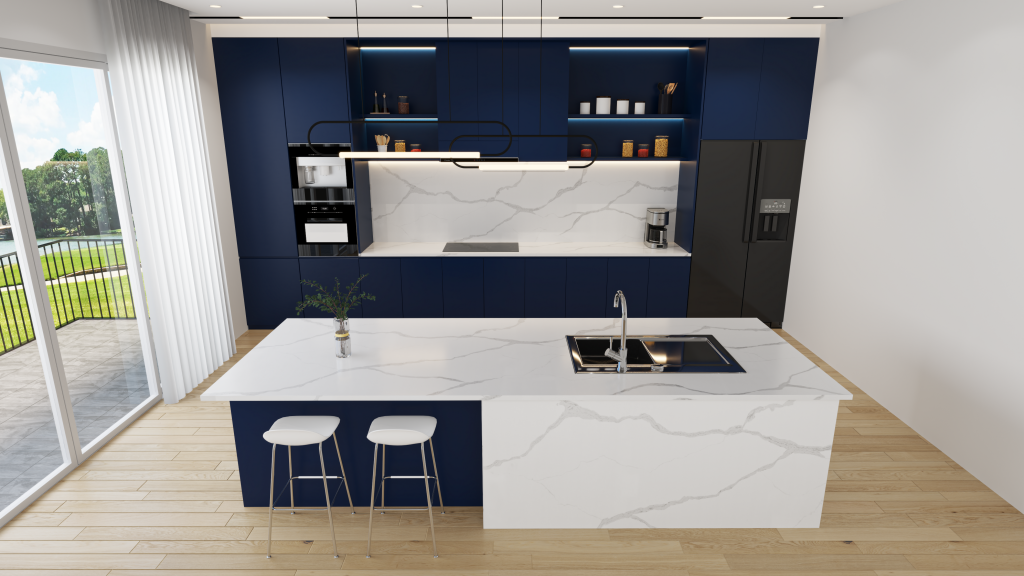 Quartz Top Dining Table | Lux Quartz Vietnam